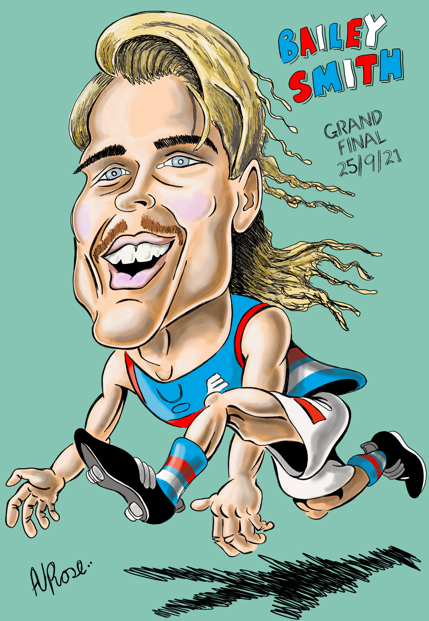 AFL Caricatures – Alan Rose Graphics